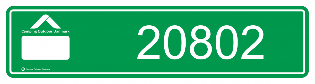 Nummerplade 50x12 cm - Skilte og klæber - EgeTryk