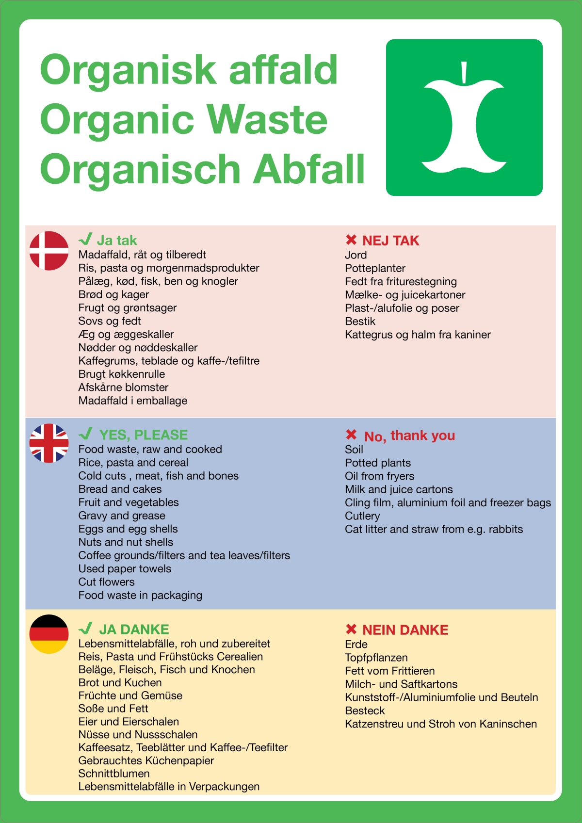 Organinsk Affald - Meldgaard Affalds Sortering - EgeTryk